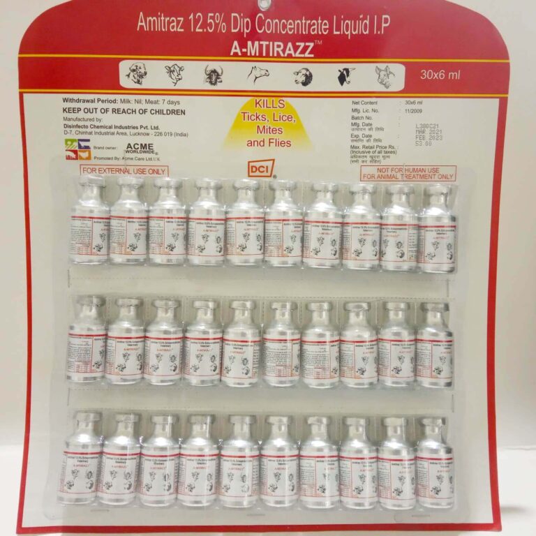 Amitraz Dip Concentrate Liquid 12.5 % Flea And Tick Solution for Dogs ...
